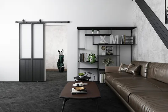 Steel Frame Sliding Glass Door Double Grid Door from China manufacturer ...