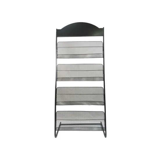 Supermarket Brochure Wire Book Magazine Rack Black Journal Magazine ...