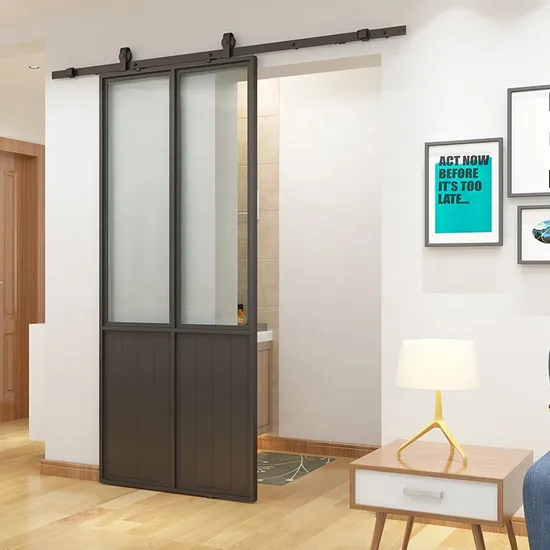 Steel Frame Sliding Glass Door Double Grid Door from China manufacturer ...