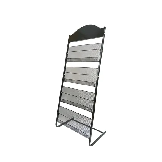 Supermarket Brochure Wire Book Magazine Rack Black Journal Magazine ...